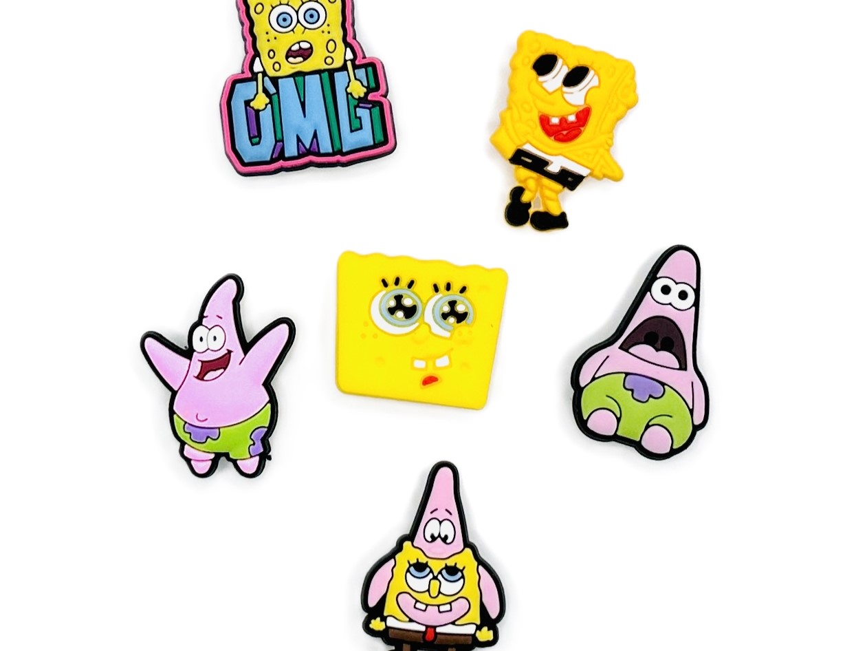 Spongebob Squarepants Croc Charms | Trendy Add-ons - ShoeCharms.co.uk